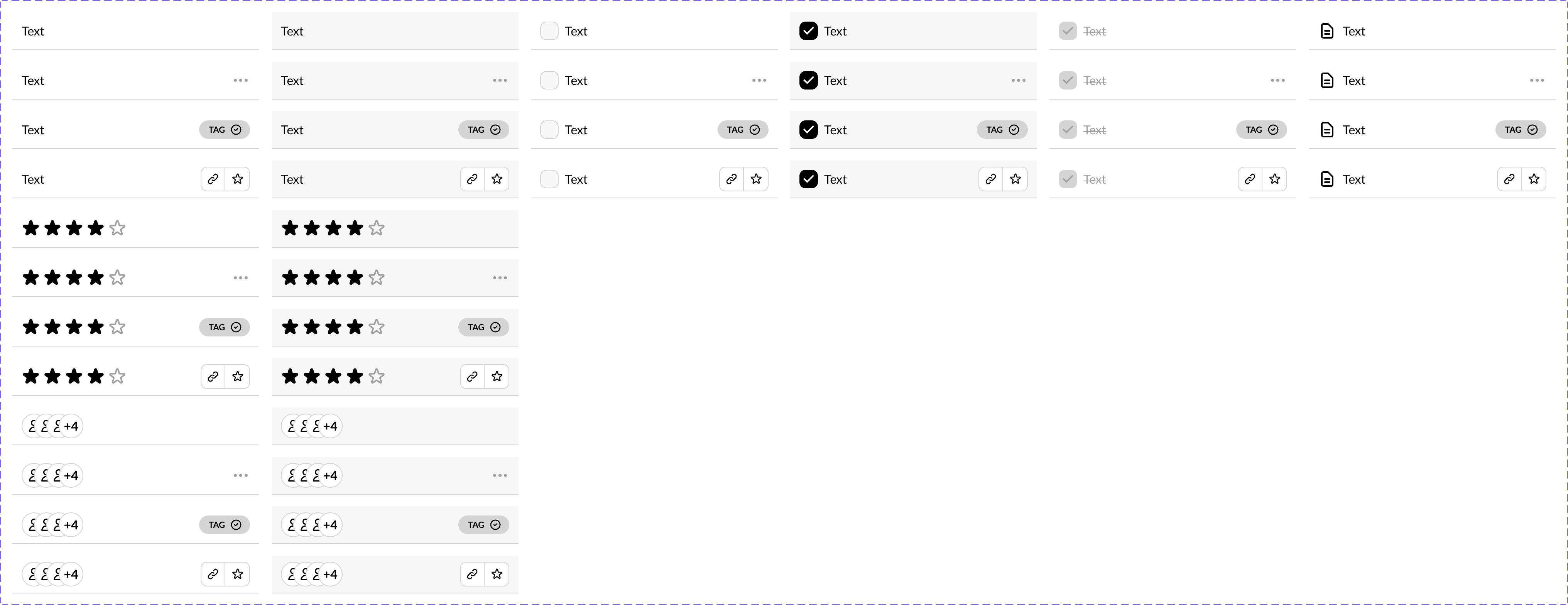 Table Row Figkit