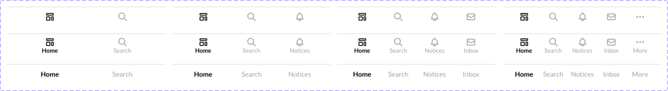 Navbar - Bottom Tabs - Figkit
